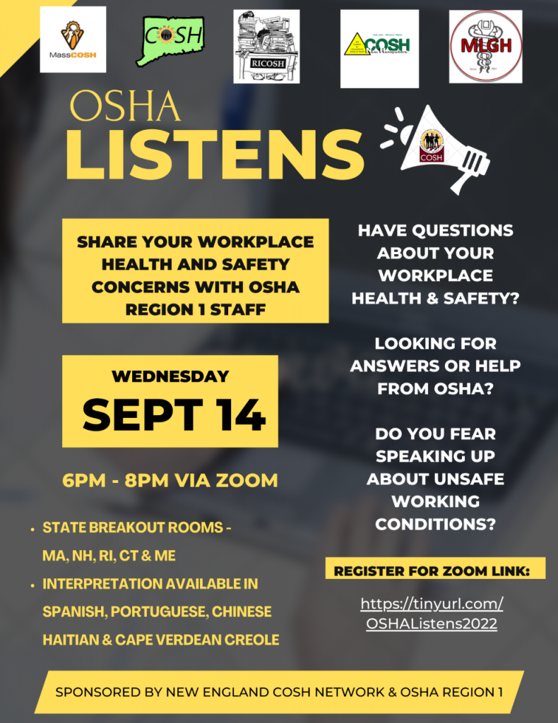 OSHA Listens Conference – ConnectiCOSH